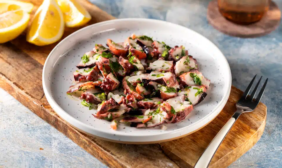 Mediterranean Vinegar-Marinated Octopus - Chef's Pencil
